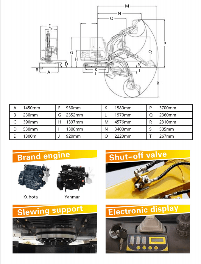 Chinese Mini Excavator Manufacturer-Rippa Mini Excavator-R350 Mini ...