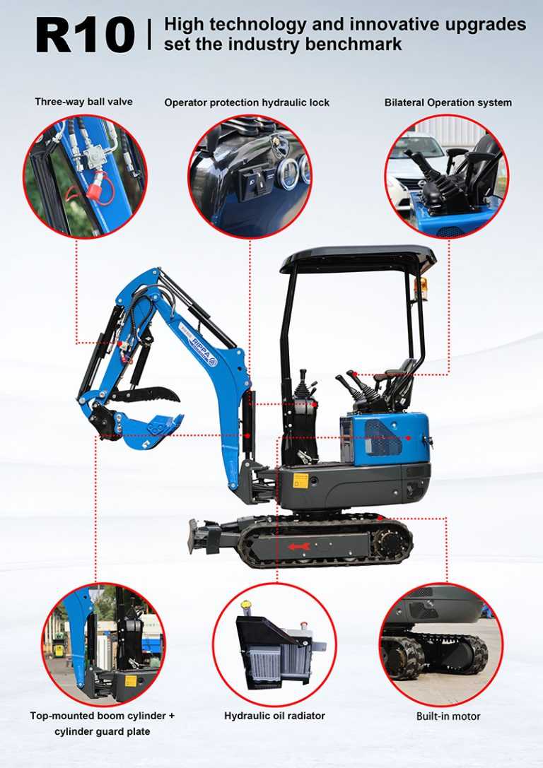 Chinese Mini Excavator Manufacturer-Rippa Mini Excavator-R10 Mini Excavator
